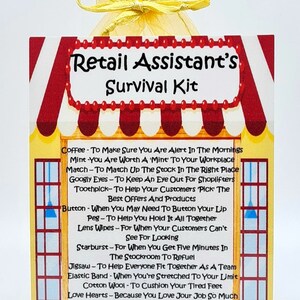 Retail Assistant's Survival Kit Fun Novelty Gift and - Etsy