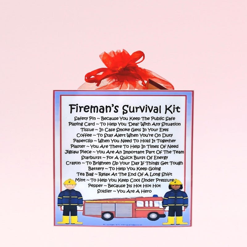 Survival Kit for Fireman Gift - 60+ Gift Ideas for 2026