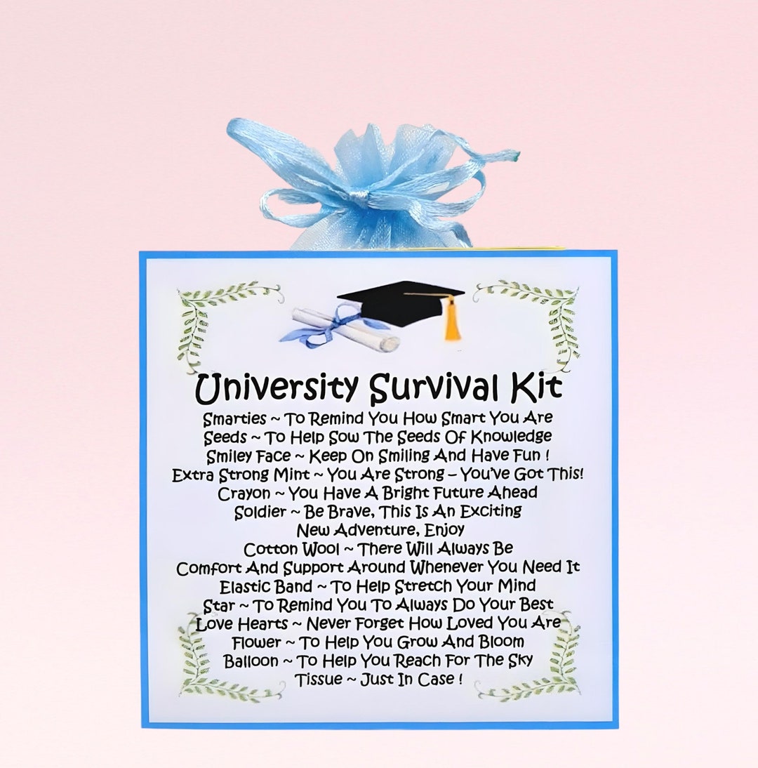 University Survival Kit ~ Fun Novelty Gift & Card Alternative ...