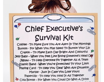 CEO Survival Kit Fun Novelty Gift & Card Alternative / | Etsy