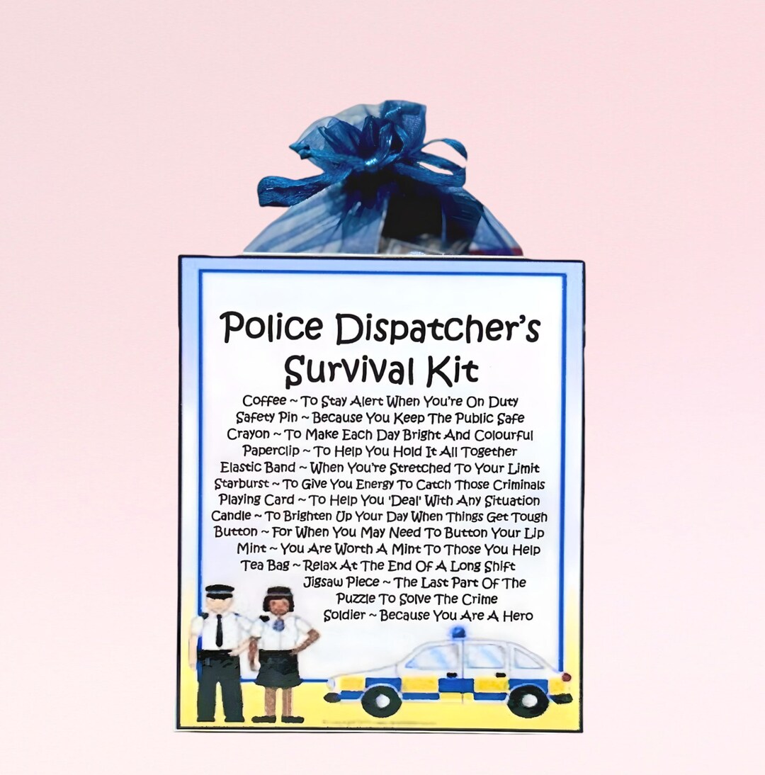 Police Dispatcher's Survival Kit ~ Fun Novelty Gift & Card Alternative ...