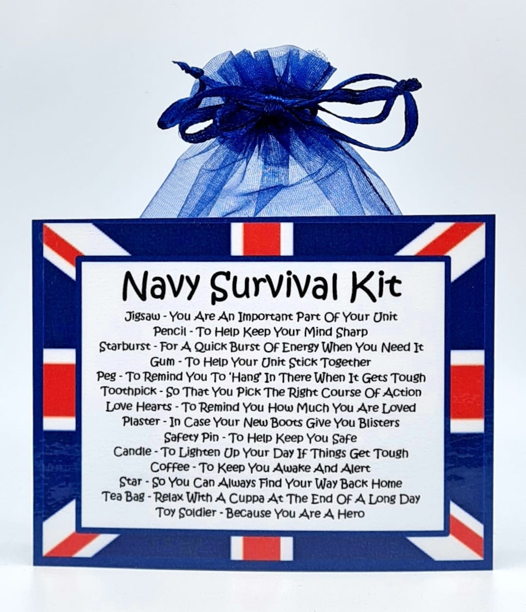Navy Survival Kit Fun Novelty Gift & Card Alternative Xmas Present ...