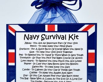 Navy Birthday Card - Etsy