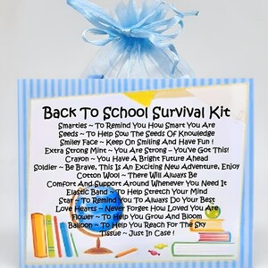 Back to School Survival Kit ~ Fun Novelty Gift Card Alternative ...