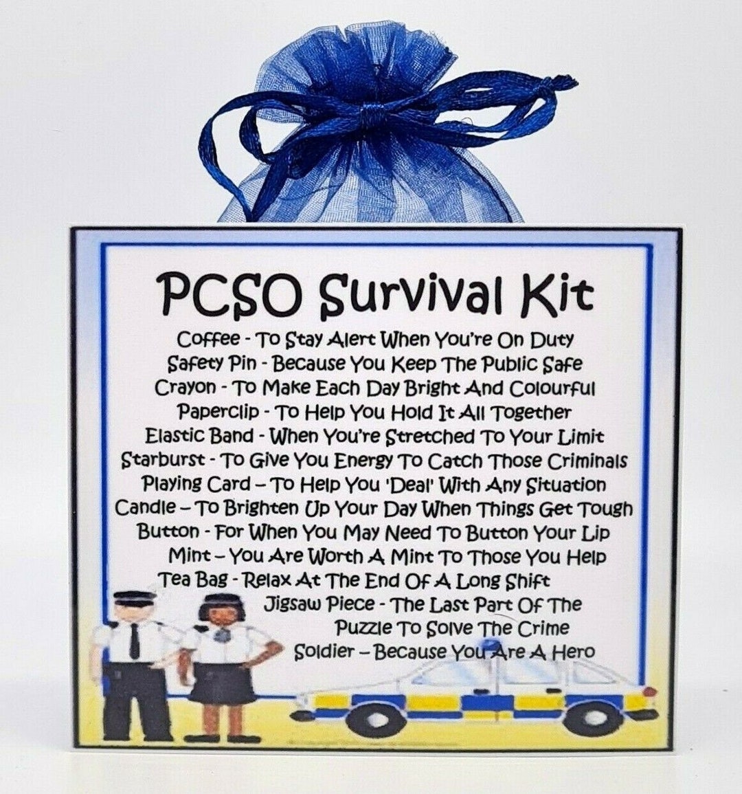 PCSO Survival Kit Fun Novelty Gift & Card Alternative Birthday Present ...