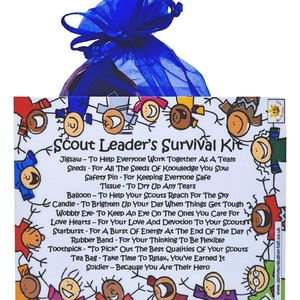 Scout Leader's Survival Kit ~ Fun Novelty Gift & Card Alternative ...