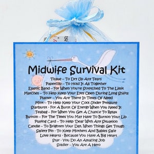 Midwife Survival Kit ~ Fun Novelty Gift & Card Alternative | Birthday ...