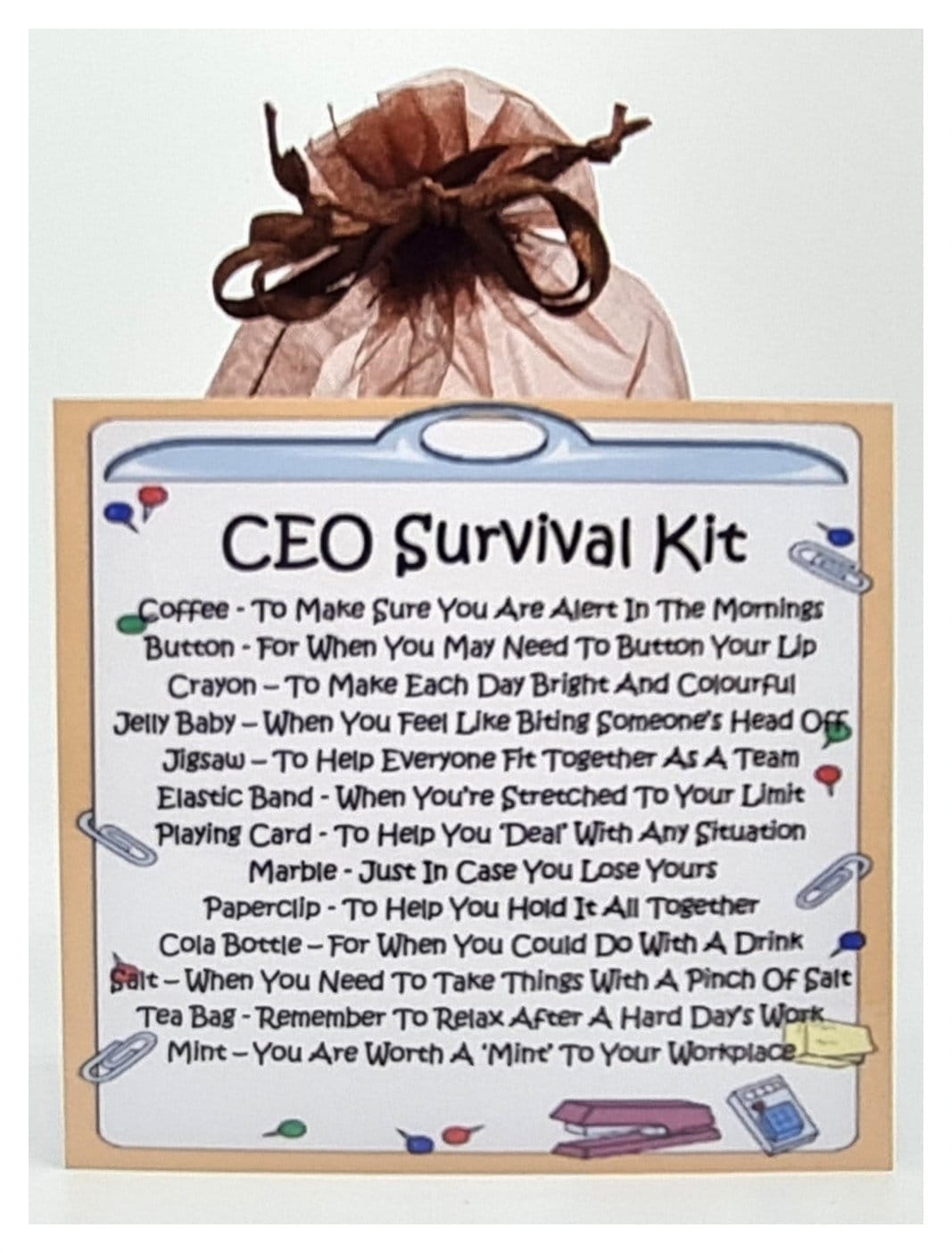 CEO Survival Kit Fun Novelty Gift & Card Alternative / | Etsy