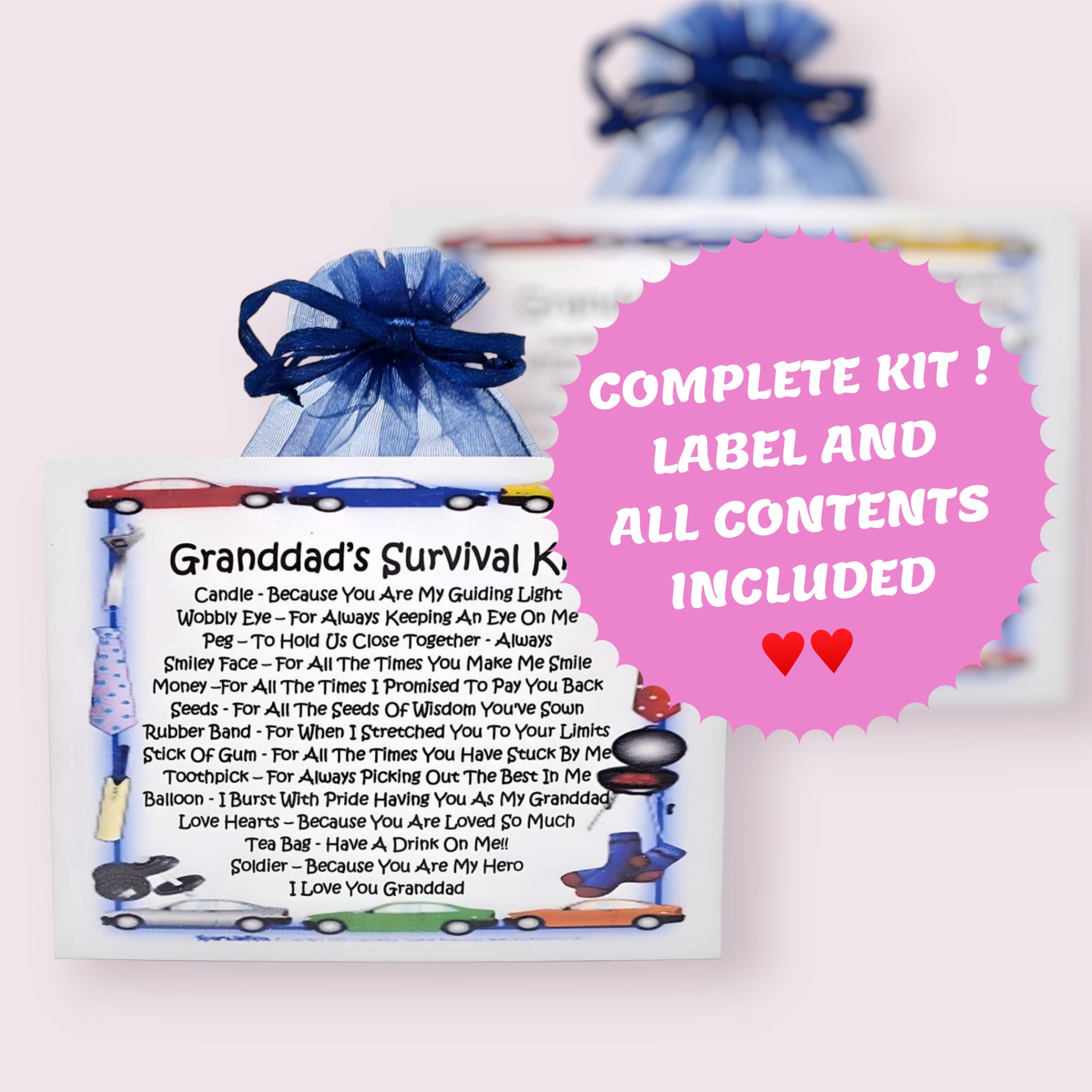 Grandad's Survival Kit ~ Fun Novelty Gift & Card | Birthday Present ...