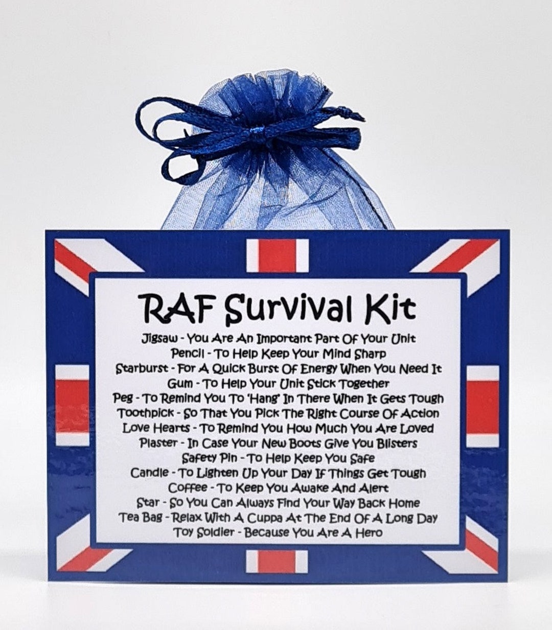 RAF Survival Kit Fun Novelty Gift & Greetings Card Alternative Xmas ...