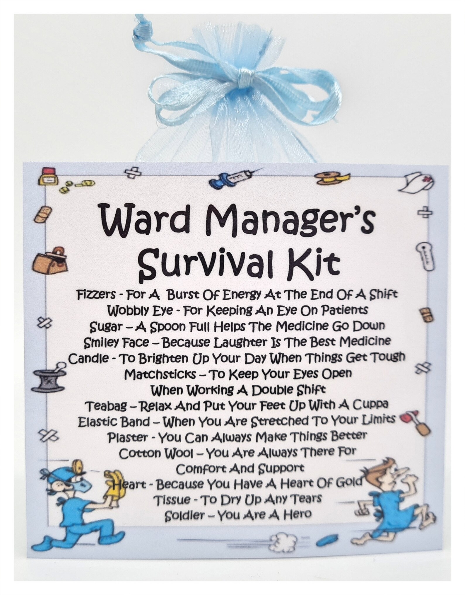 Ward Manager's Survival Kit ~ Fun Novelty Gift & Card | Birthday ...