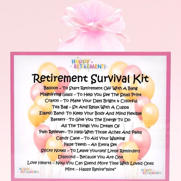 Retirement Survival Kit - Etsy