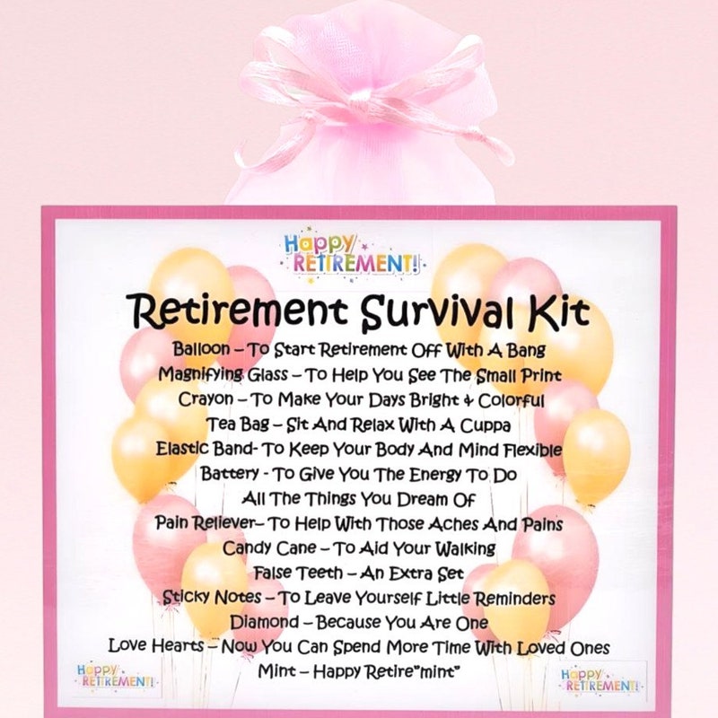 Retirement Survival Kit - Etsy