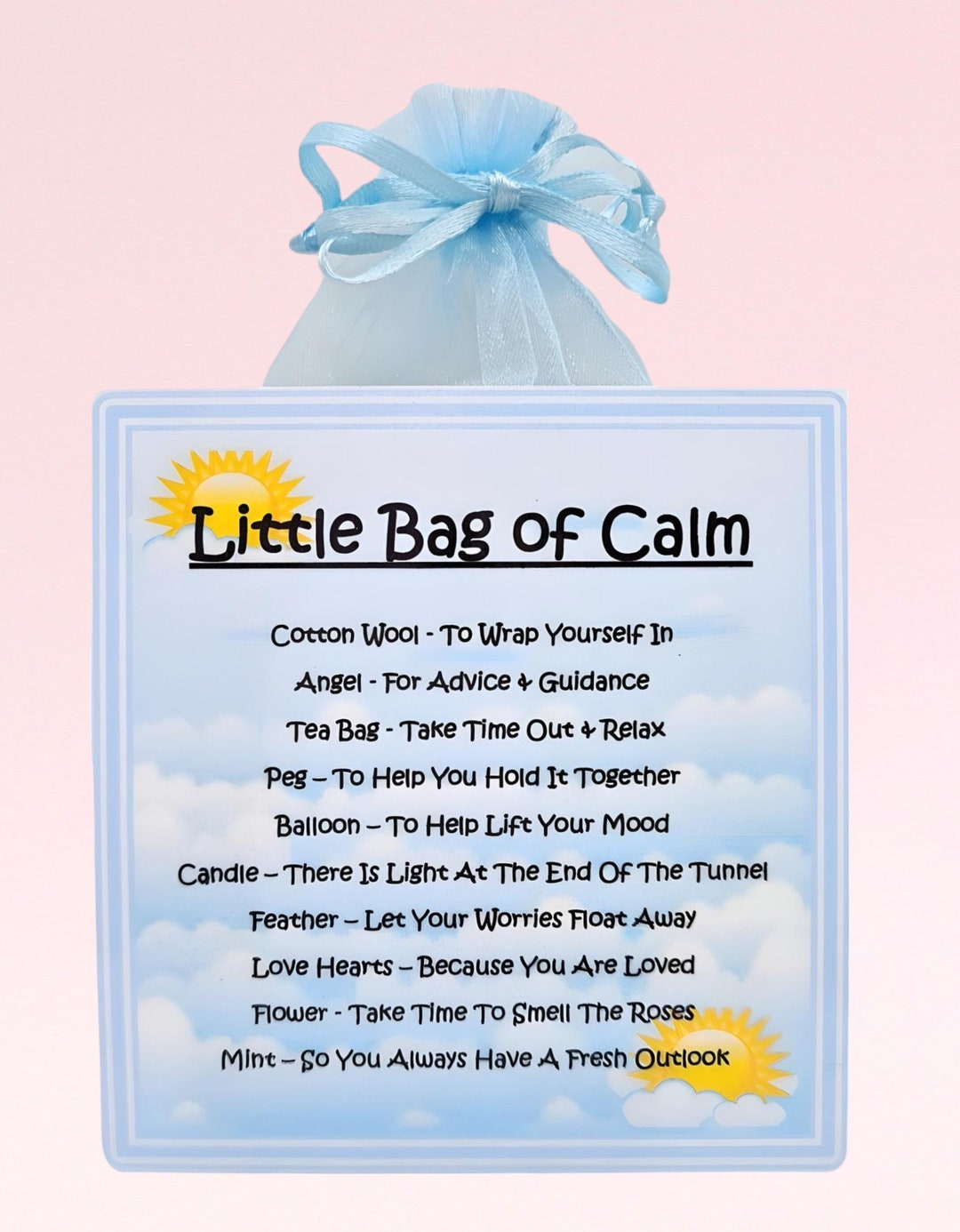 Little Bag of Calm ~ Unique Novelty Gift & Greetings Card Alternative ...