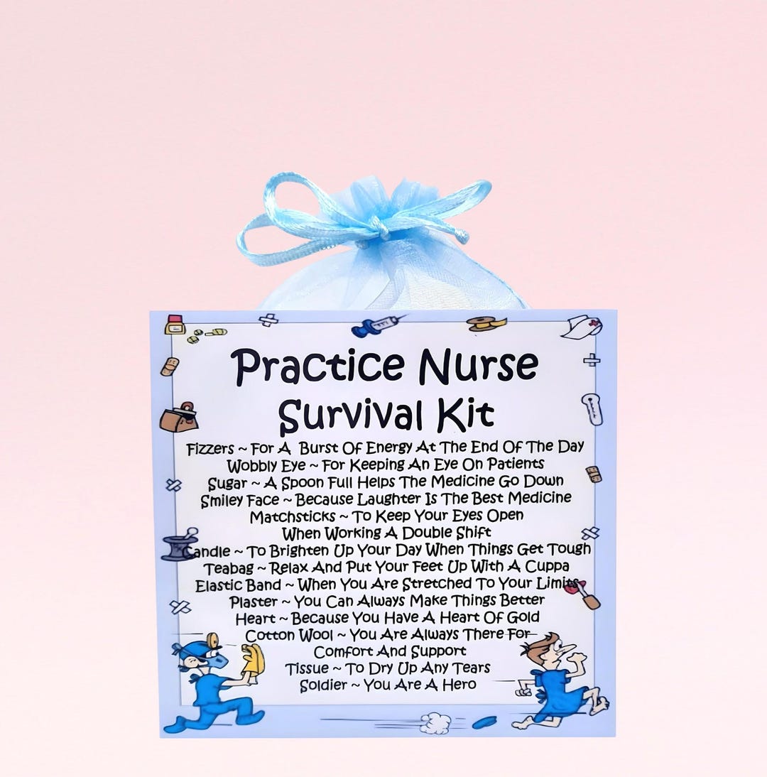 Practice Nurse Survival Kit ~ Fun Novelty Gift & Card | Birthday ...
