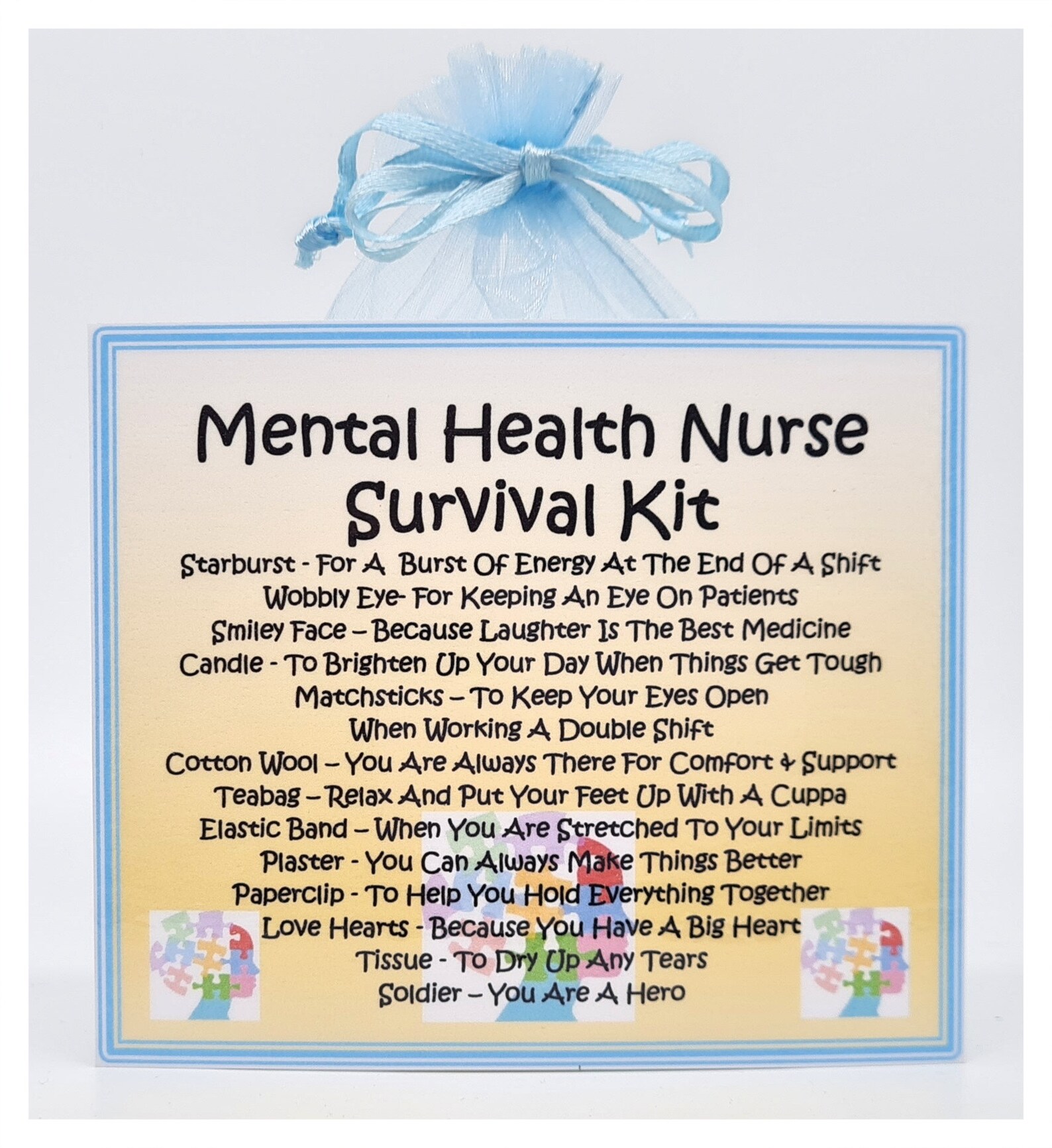 Mental Health Nurse Survival Kit ~ Fun Novelty Gift & Card Alternative ...