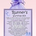 70th Birthday Survival Kit blue Fun Novelty Gift & Greetings Card ...