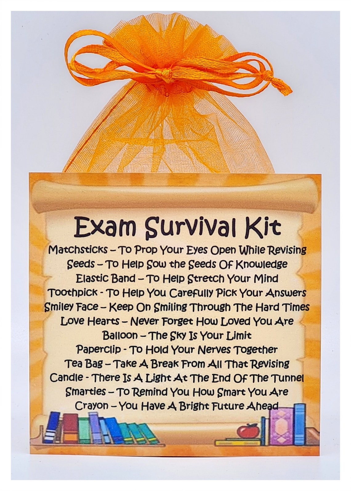 Exam Survival Kit Fun Novelty Gift and Card Alternative / - Etsy