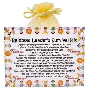 Rainbow Leader's Survival Kit ~ Fun Novelty Gift & Card | Birthday ...