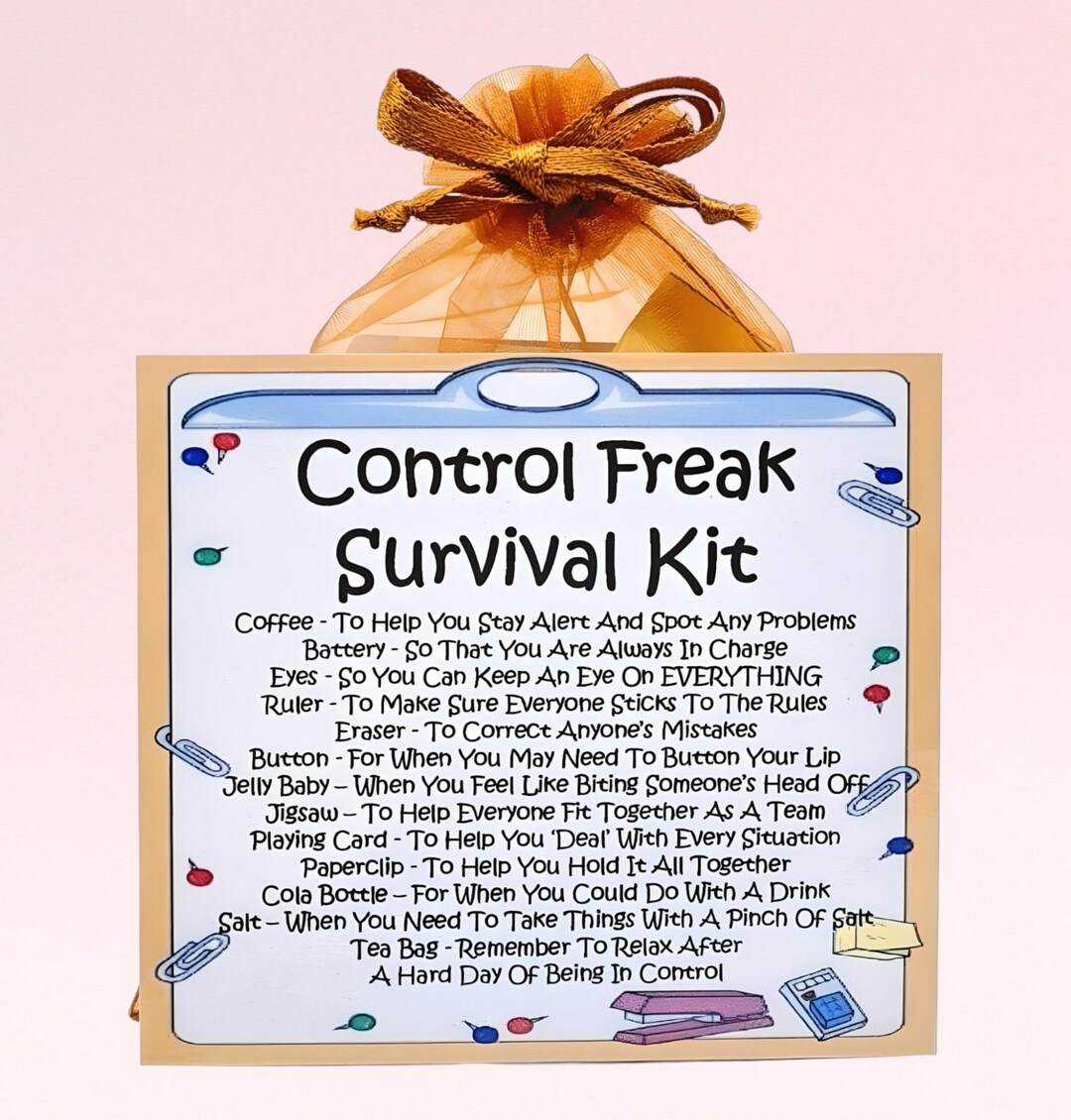 Control Freak Survival Kit ~ Fun Novelty Gift & Card Alternative ...