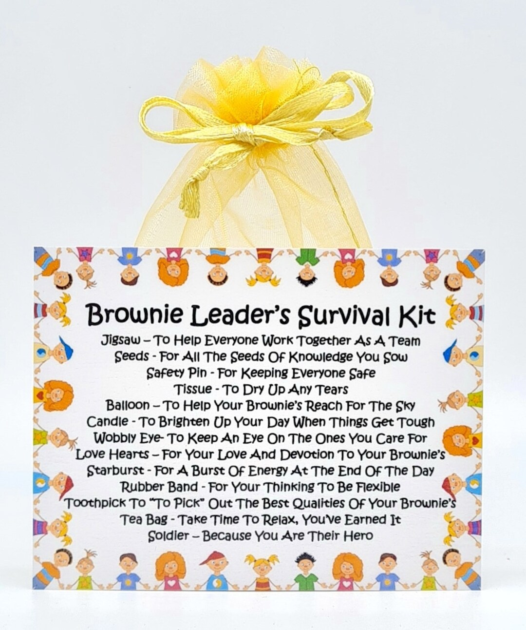 Brownie Leader's Survival Kit Fun Novelty Gift & Card Xmas Present ...