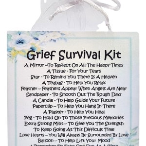 Grief / Bereavement Survival Kit BLUE ~ With Sympathy Card ...