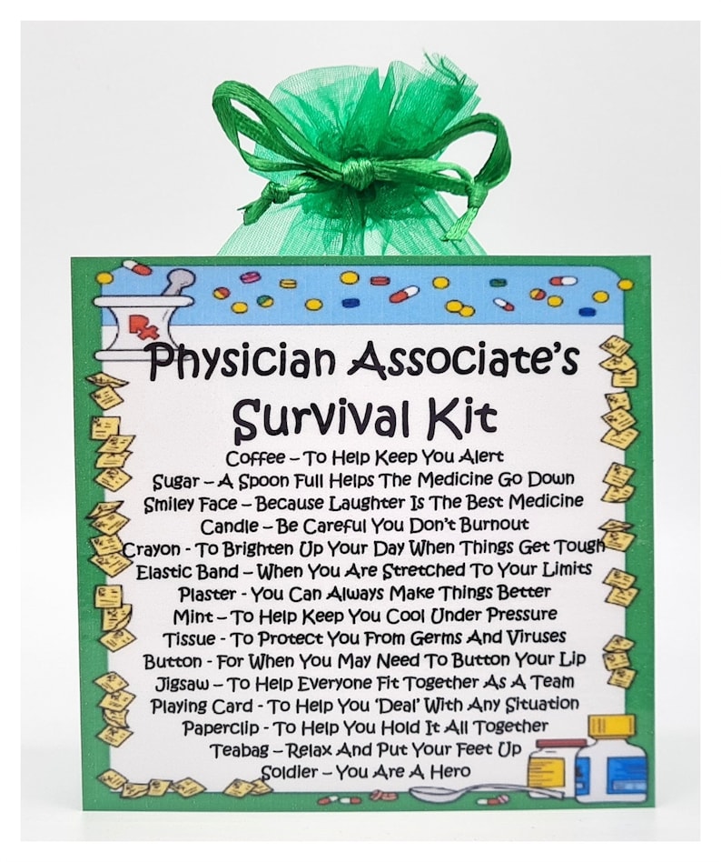 Physician Associate's Survival Kit Fun Novelty Gift & | Etsy