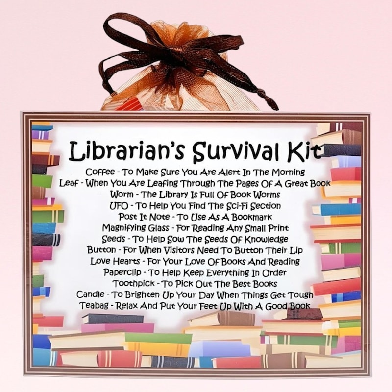 Librarian Card - Etsy