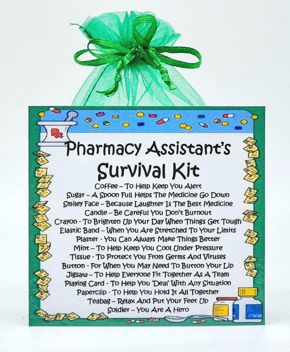 Pharmacy Assistant's Survival Kit Fun Novelty Gift & - Etsy
