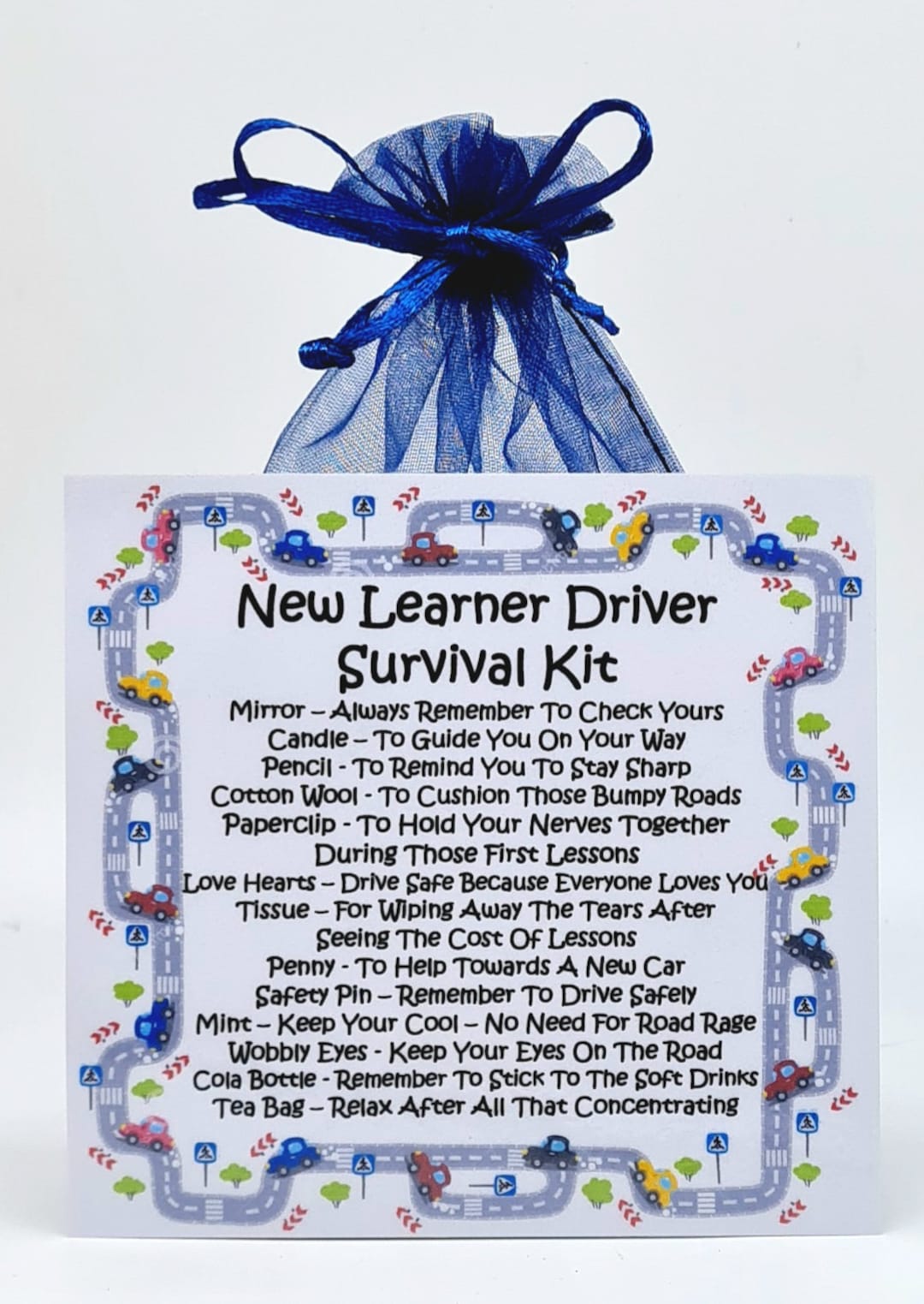 New Learner Driver Survival Kit Fun Novelty Congratulations Gift ...