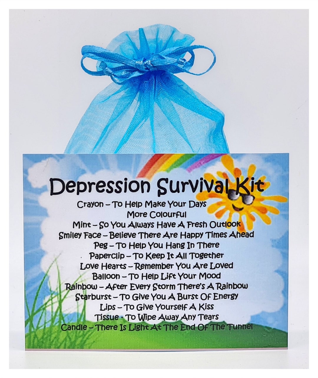 Depression Survival Kit Fun Thoughtful Caring Sentimental - Etsy UK