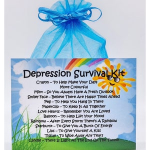 Depression Survival Kit ~ Fun Thoughtful Caring Sentimental Gift ...