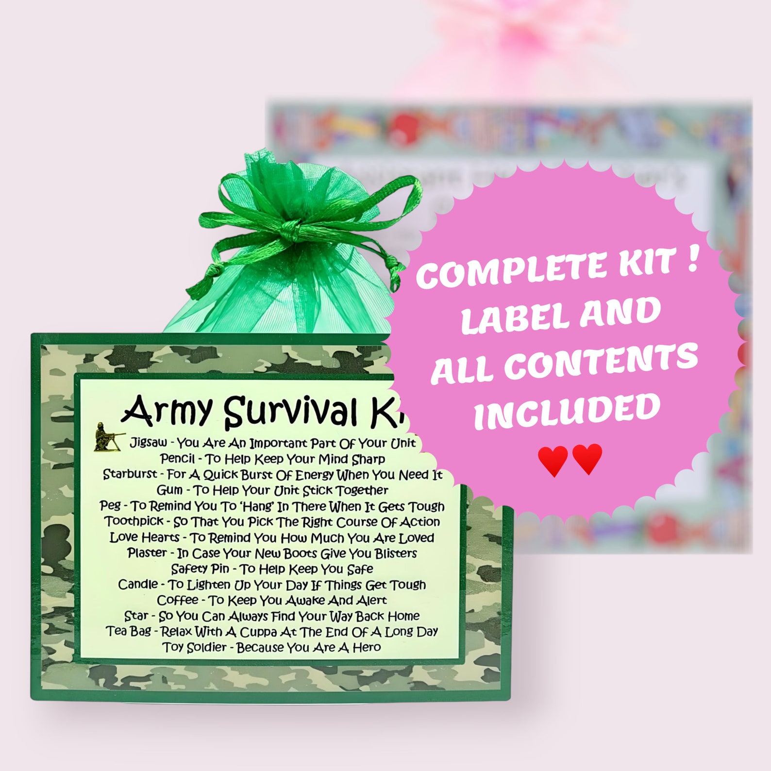 Army Survival Kit ~ Fun Novelty Gift & Card | Birthday Present ...