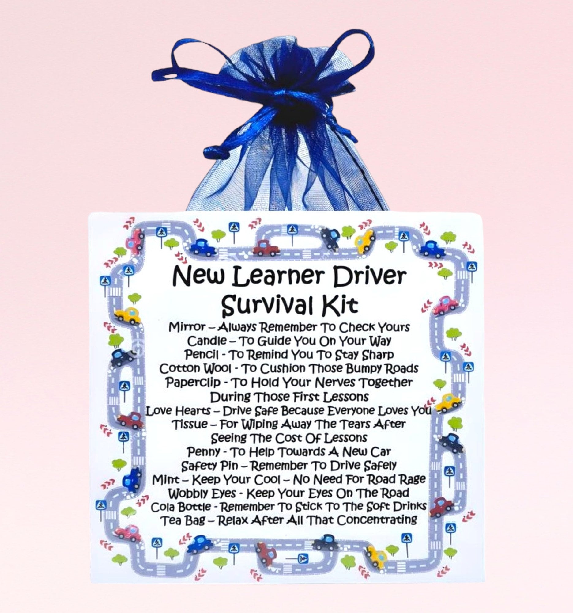 New Learner Driver Survival Kit ~ Fun Novelty Congratulations Gift ...
