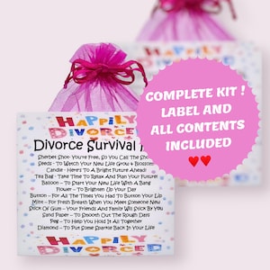 Divorce Survival Kit ~ Fun Novelty Gift & Card | Present | Greeting ...