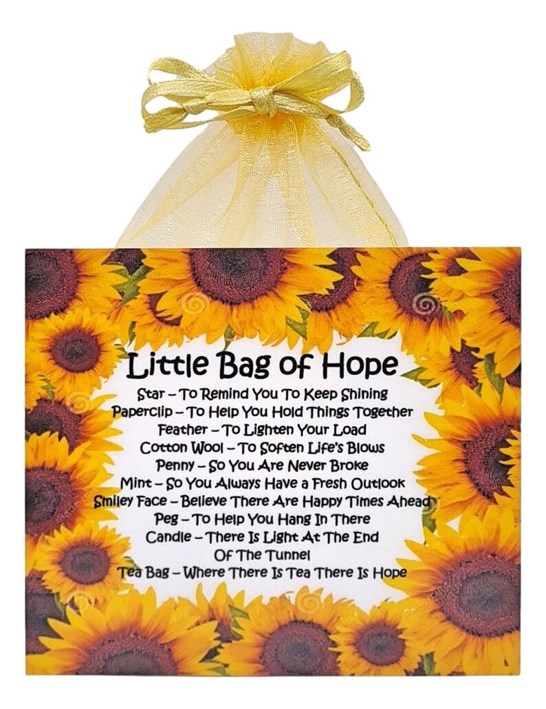 Little Bag of Hope ~ Unique Sentimental Novelty Gift & Greetings Card ...