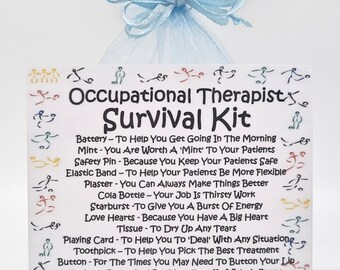 Student Occupational Therapist Survival Kit Fun Novelty Gift | Etsy