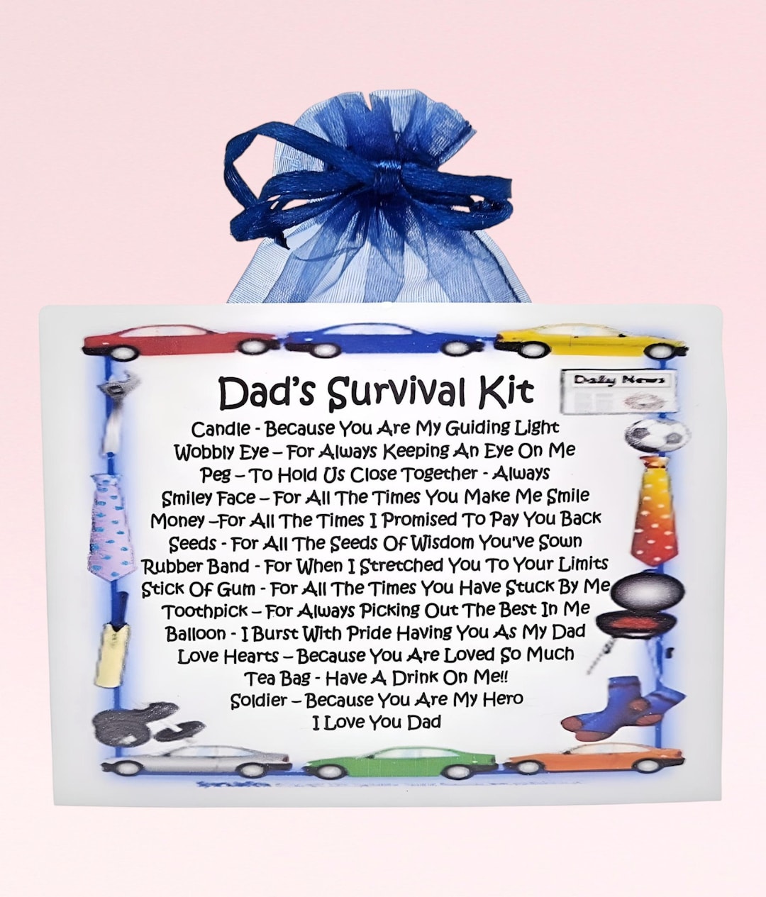 Dad's Survival Kit (NEW) ~ Fun Novelty Gift & Card | Birthday Present ...