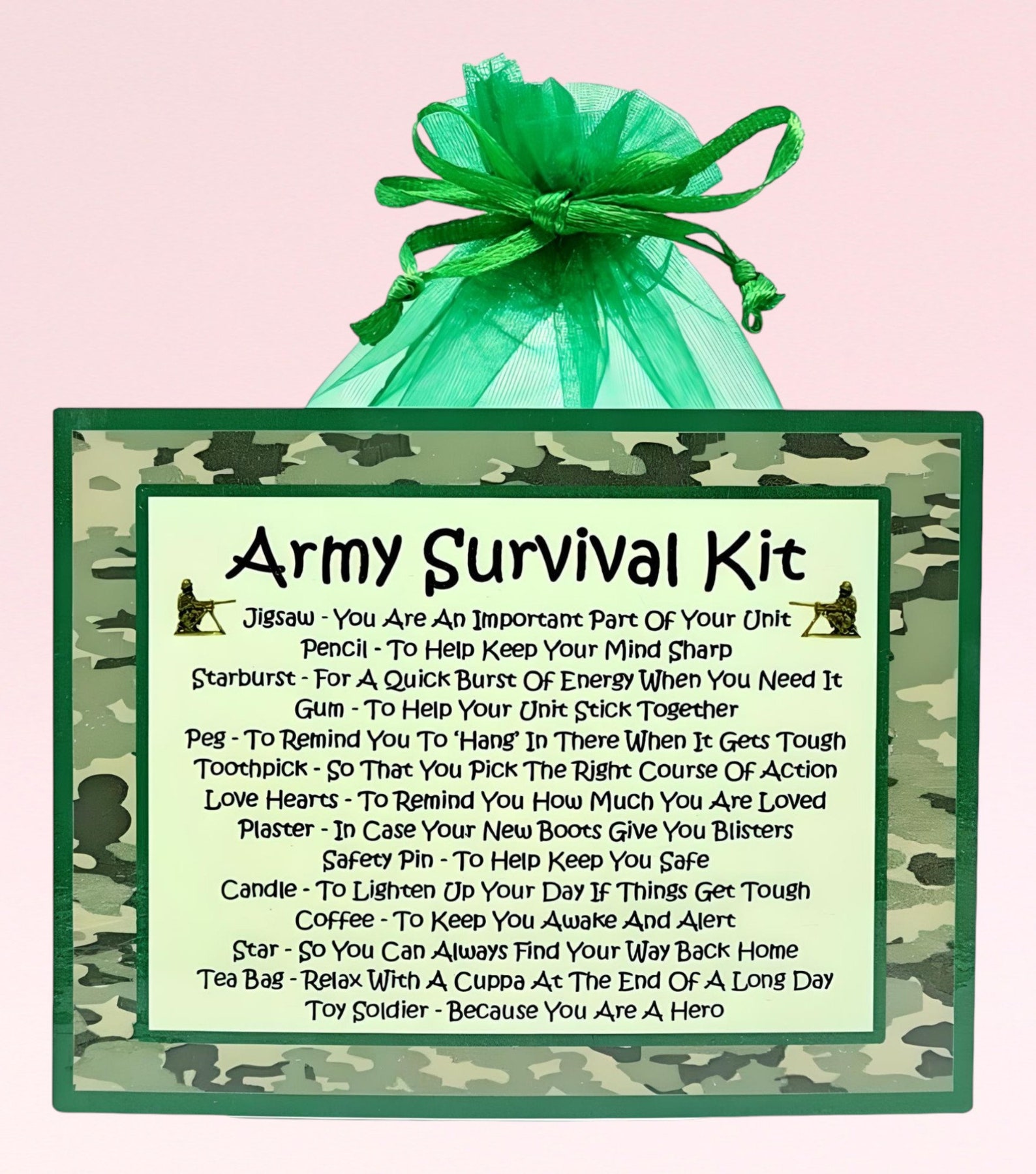 Army Survival Kit ~ Fun Novelty Gift & Card | Birthday Present ...