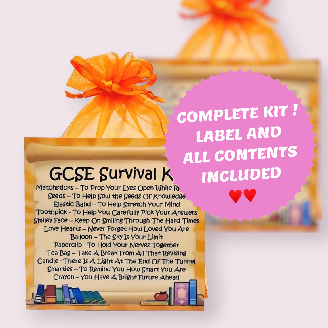 GCSE Survival Kit ~ Fun Novelty Gift and Card | Exam Good Luck Present ...