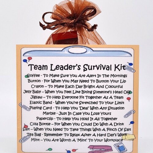 Boss Survival Kit Fun Novelty Gift & Card Alternative / - Etsy