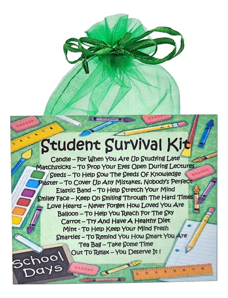 Student Survival Kit Fun Novelty Gift & Card Alternative / - Etsy