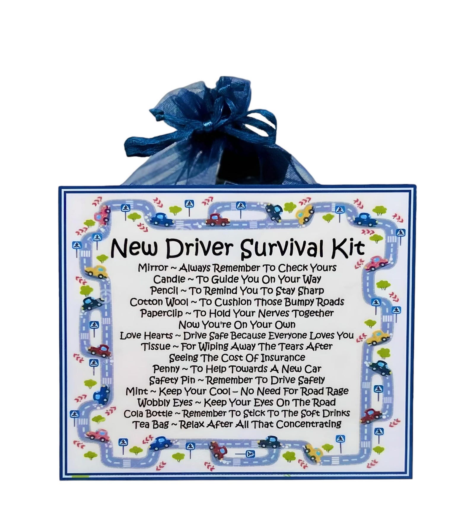 New Driver Survival Kit ~ Fun Novelty Congratulations Gift & Keepsake ...