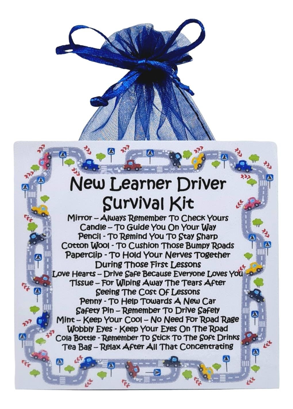 New Learner Driver Survival Kit ~ Fun Novelty Congratulations Gift ...