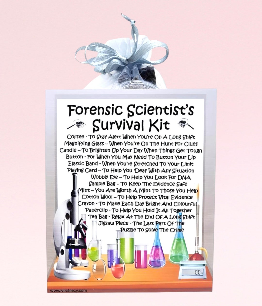 Forensic Scientist's Survival Kit ~ Fun Novelty Gift & Card Alternative ...