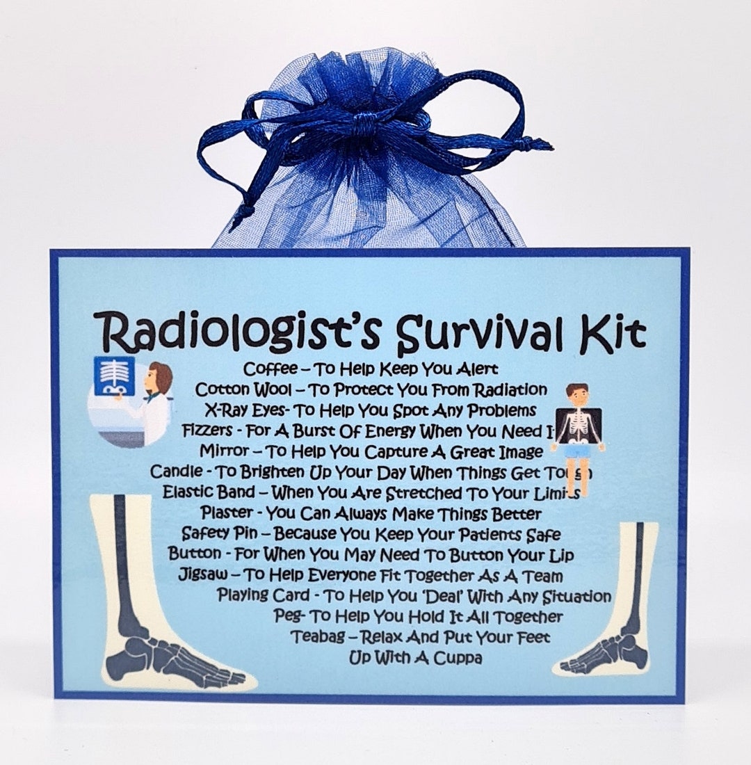 Radiologist's Survival Kit Fun Novelty Gift & Card - Etsy