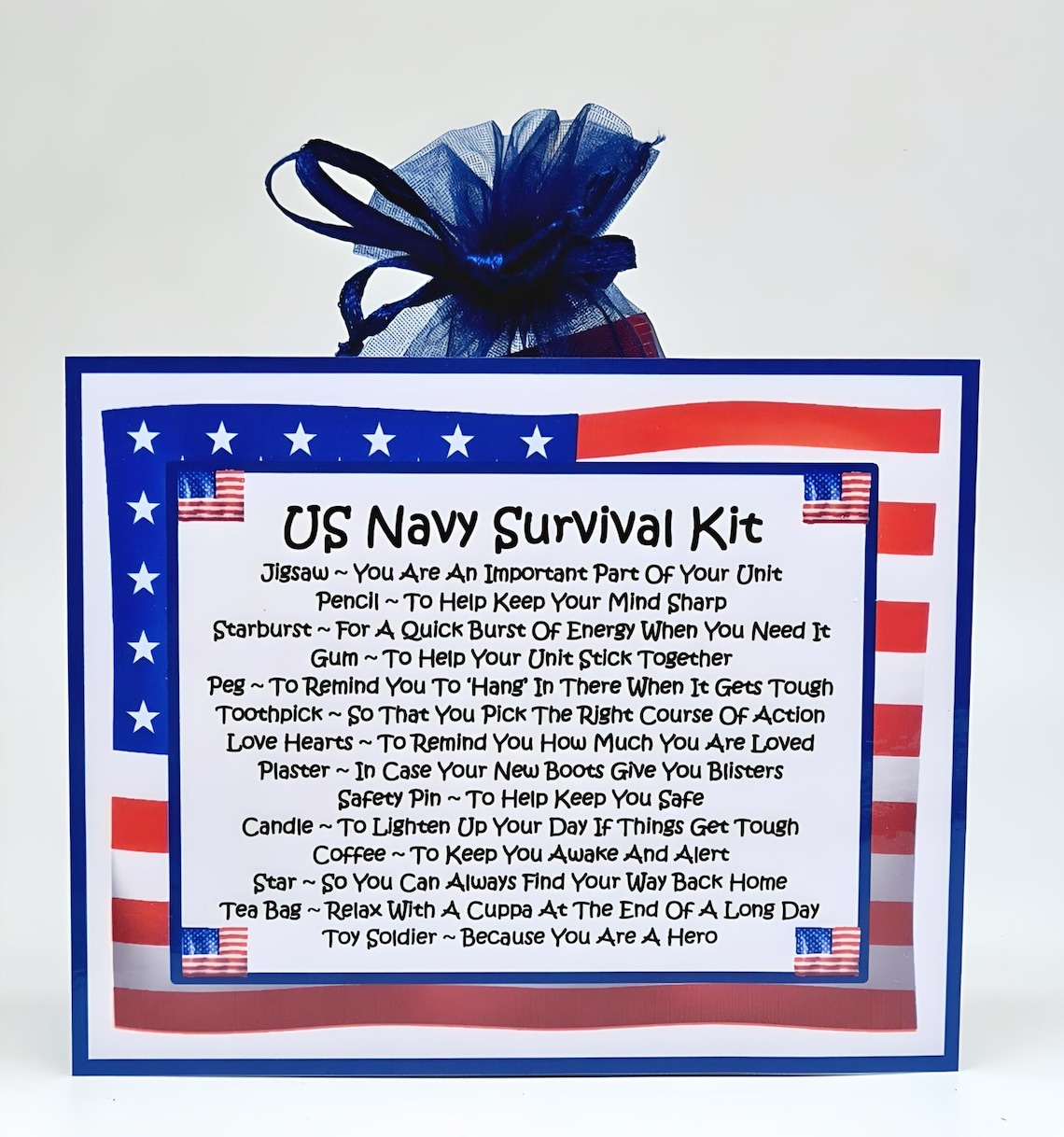 US Navy Survival Kit ~ Fun Novelty Gift & Card Alternative | Birthday ...