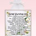 Grief / Bereavement Survival Kit ~ With Sympathy Card | Bereavement ...