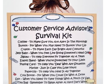 Receptionist's Survival Kit Fun Novelty Gift & Card - Etsy