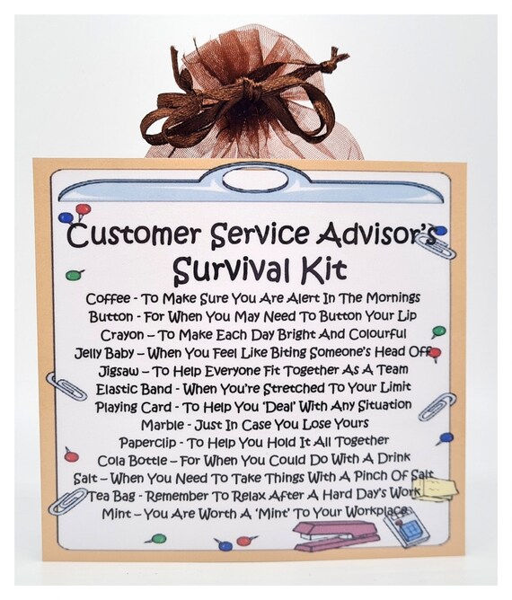 Customer Service Advisor's Survival Kit Fun Novelty | Etsy